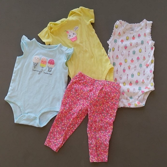 Carter's | Matching Sets | Carters Ice Cream Themed Baby Girl Clothes ...